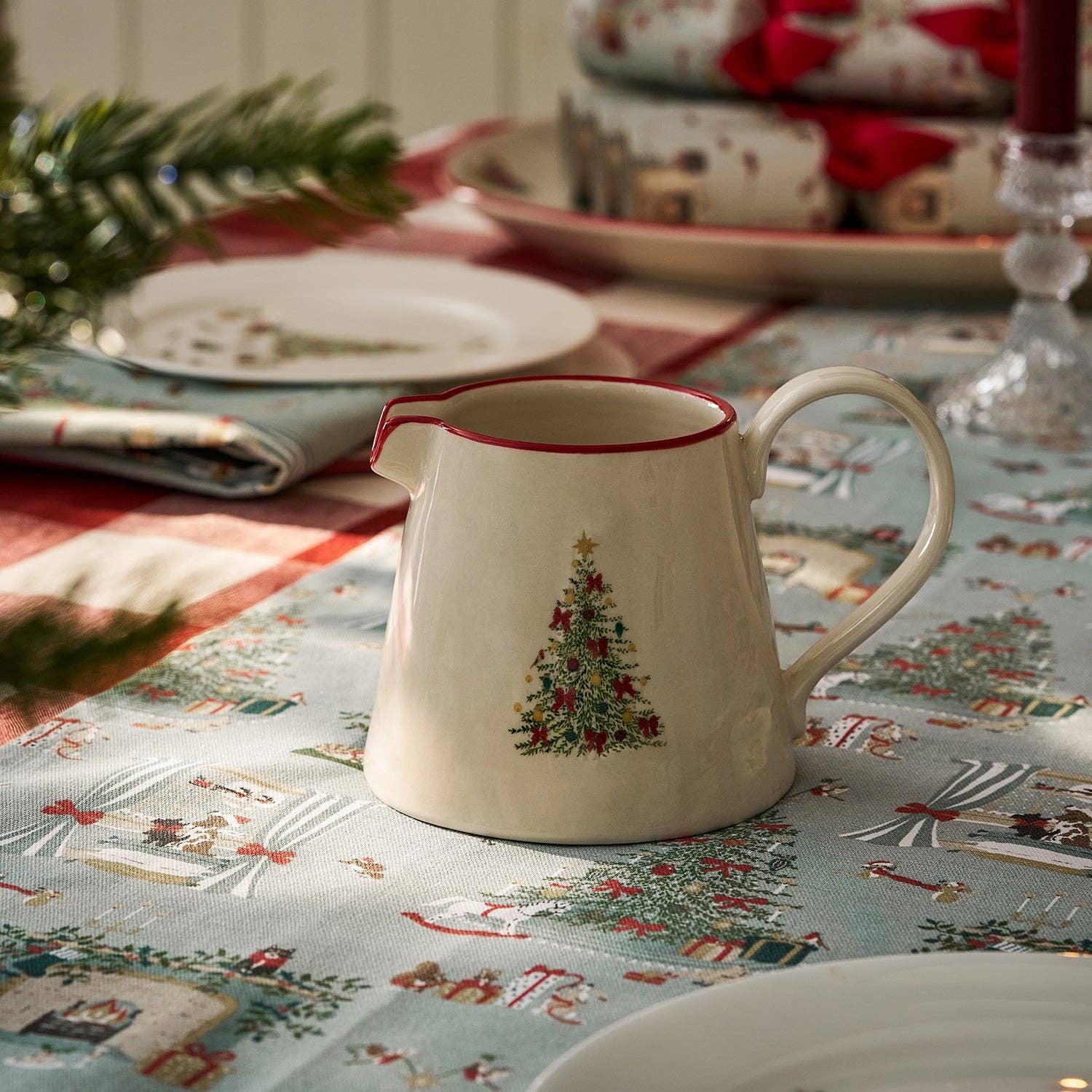 Cosy Christmas Large Stoneware Jug – The Grey Corner